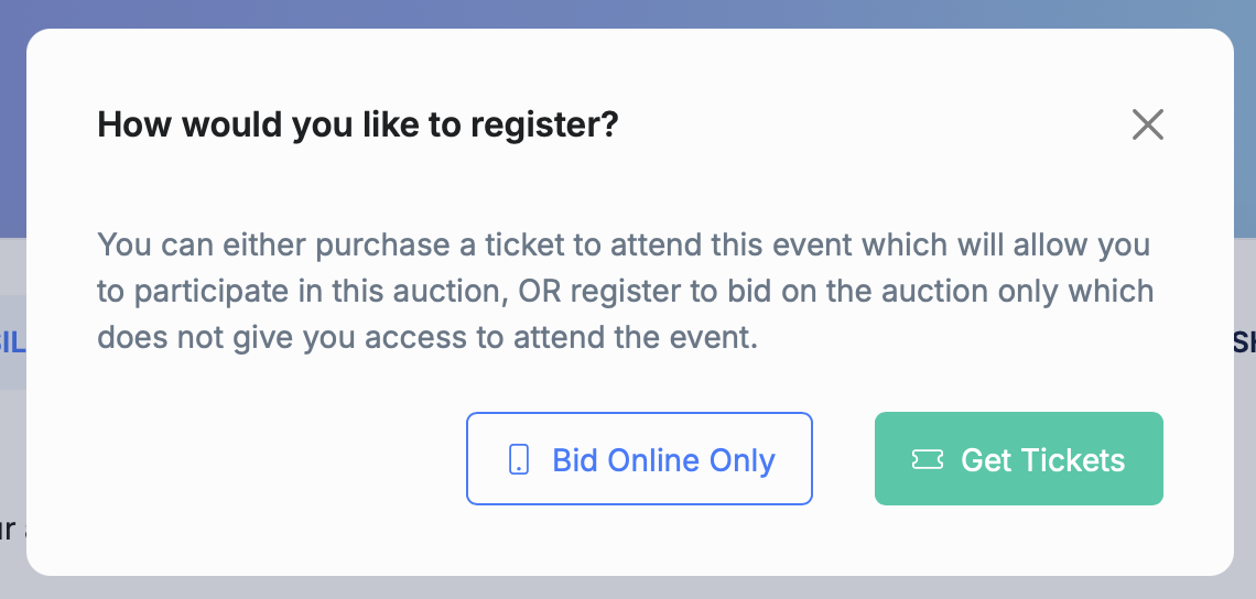 Bidder Registration Options: How to let people bid in your auction ...