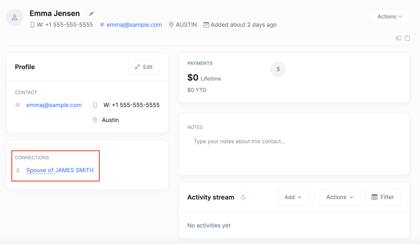 How to manage contact relationships