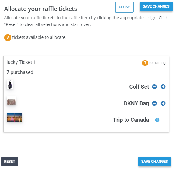 How Guests Assign Raffle Tickets