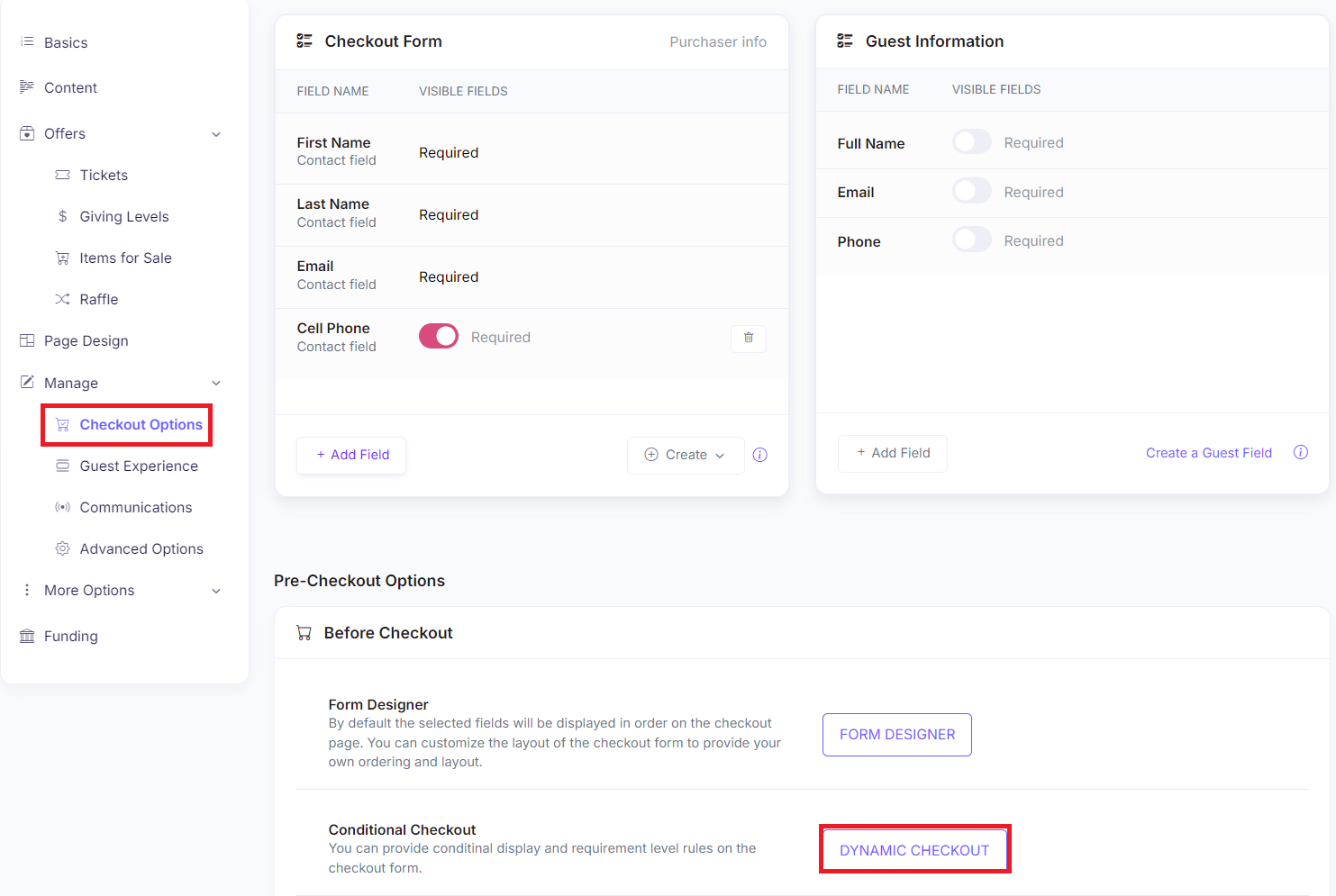 How do I use Dynamic Checkout: Checkout Form Rules?