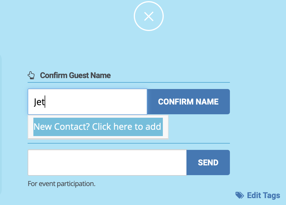 Check-In Instructions Written Out