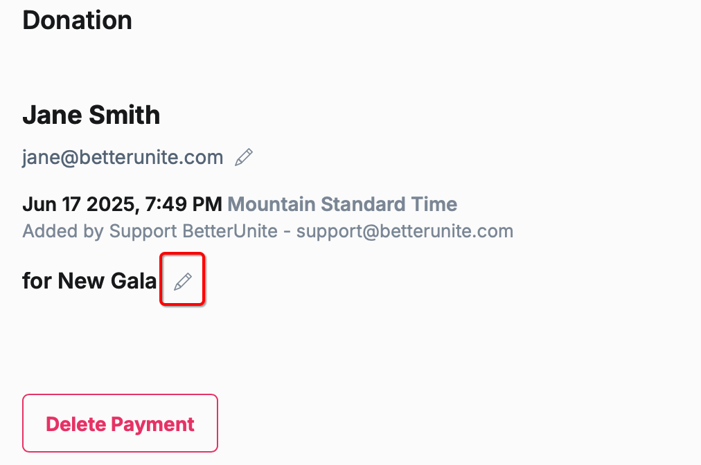 Can I re-assign or apply a donation to a different campaign?
