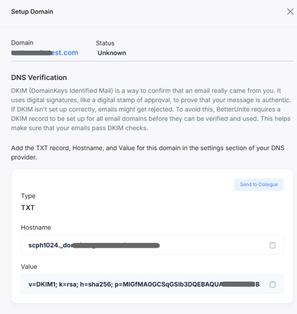 Email Sending Domains