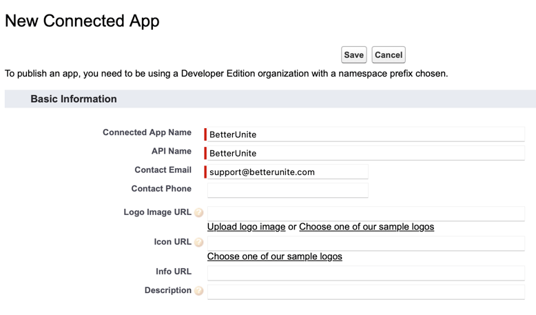 Salesforce connection setup
