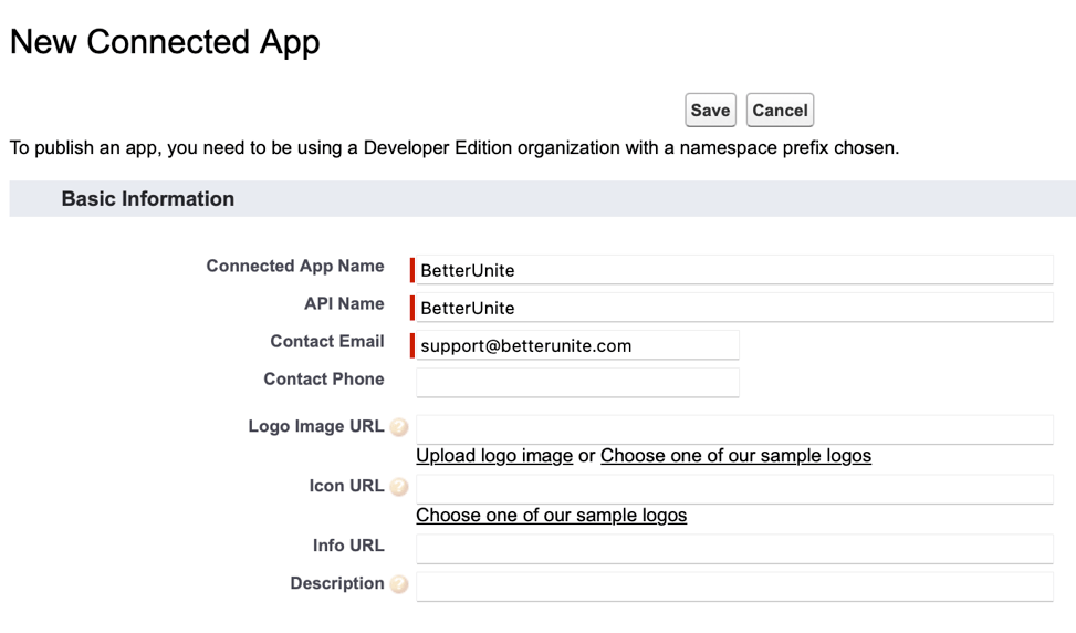Salesforce connection setup