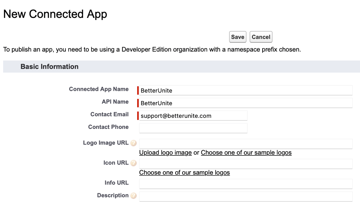 Salesforce Connection Setup